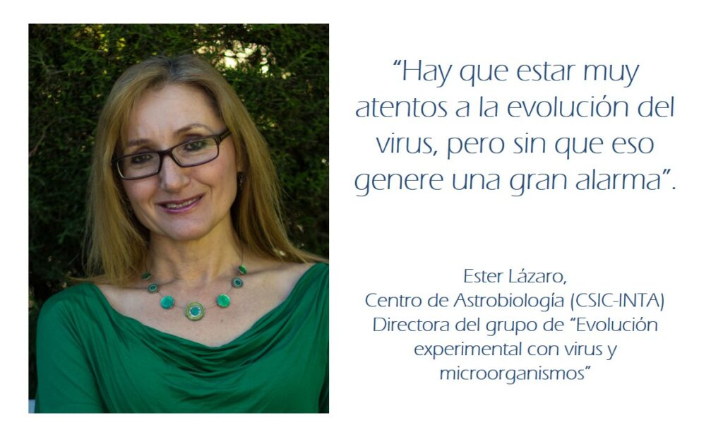 Entrevista a Ester Lázaro sobre la evolución del coronavirus SARS-CoV-2